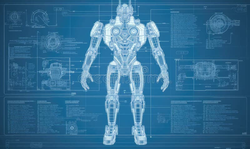 Infographic Blueprint Showcases Precise Engineering and Assembly of a ...
