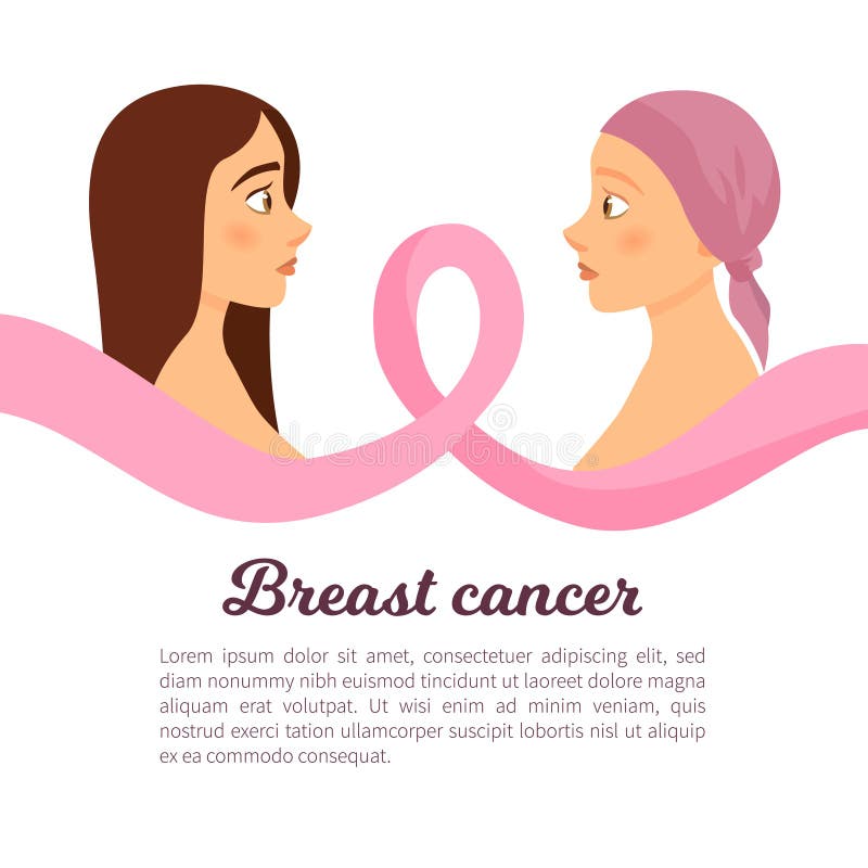 Vrouw Met Borstkanker Infographic Stock Illustratie - Illustratie ...