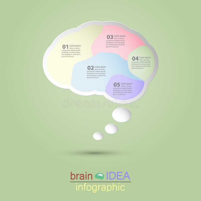 Infographic Brain Idea Design Stock Vector - Illustration of human ...