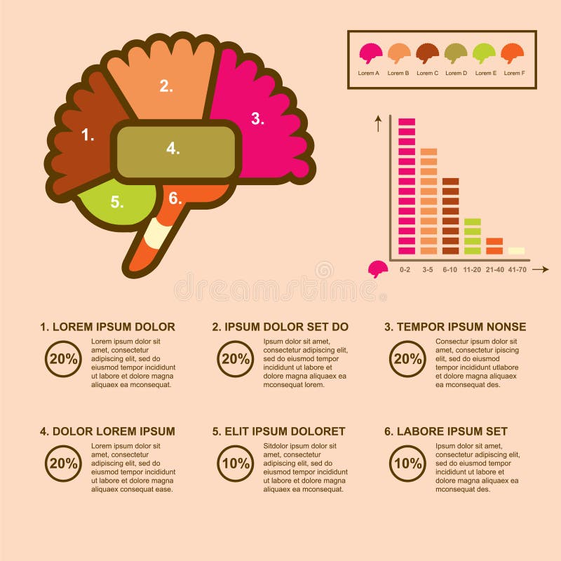 Infographic of Brain. Vector Illustration Decorative Design Stock ...