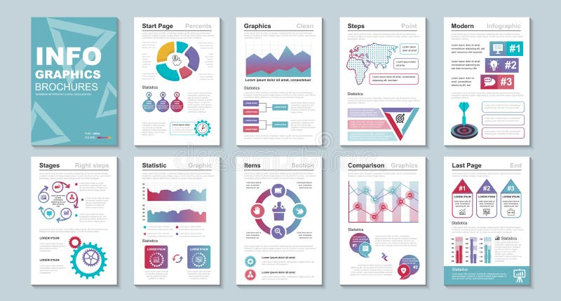 Infographic Brohucres Data Visualization Vector Stock Vector ...