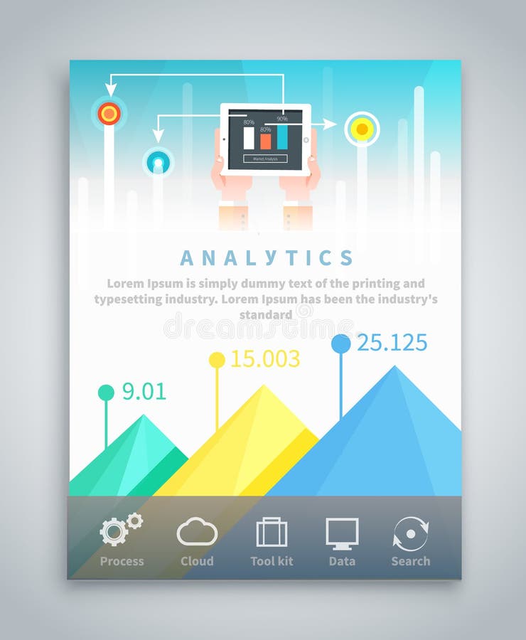 Infographic Business Brochure Banner Stock Vector - Illustration of ...