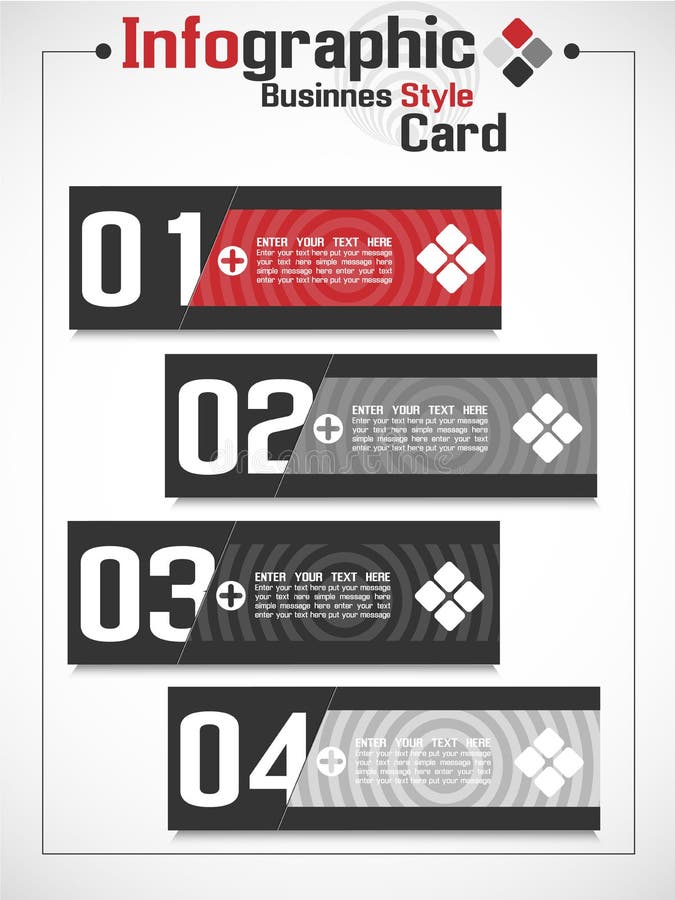 Infographic business card stock vector. Illustration of demographics ...