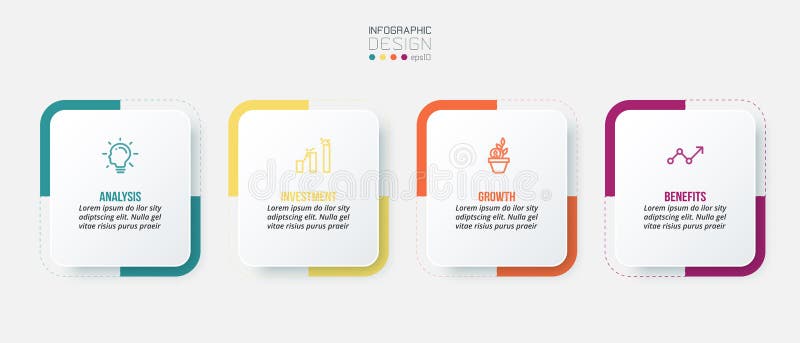Business Concept Infographic Template with Option Stock Vector ...