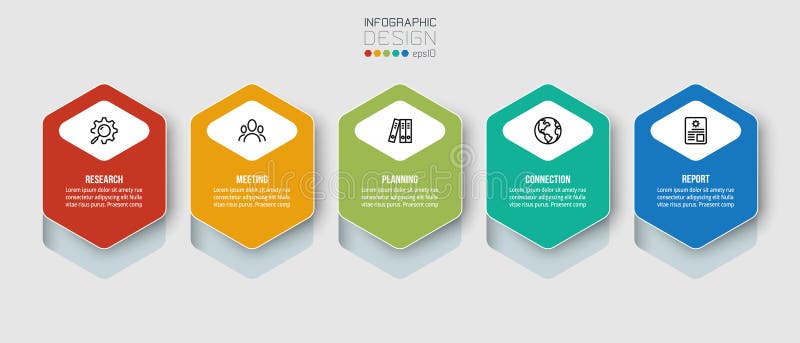 Business Concept Infographic Template with Option Stock Vector ...