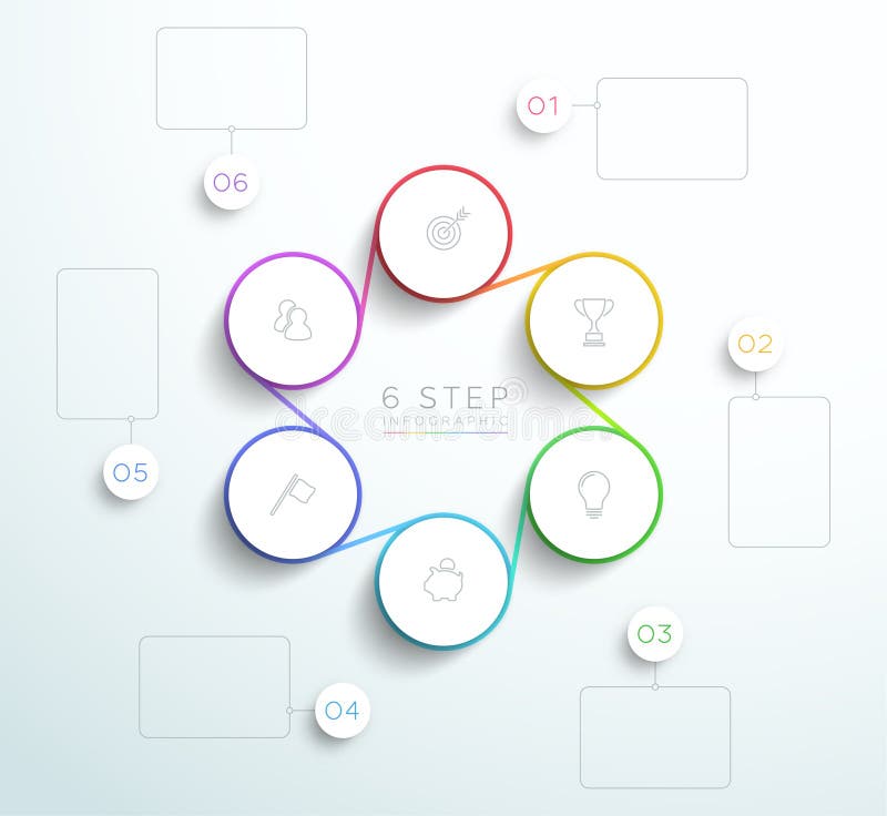 Infographic Business Metaphor Linked Cog Cycles Stock Vector ...