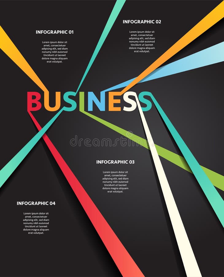 Infographic of Business Connection Line Stock Vector - Illustration of ...