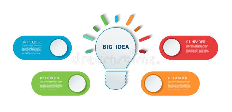 Infographic Business Idea. Thinking Ideas Brain, Innovation Concept ...