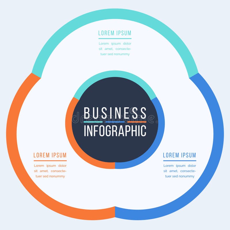 Infographic Business Information Design 3 Objects, Steps, Elements or ...