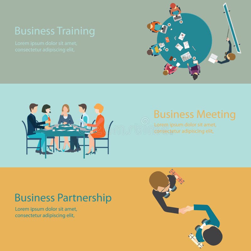 Infographic of Business Meeting Design. Stock Vector - Illustration of ...