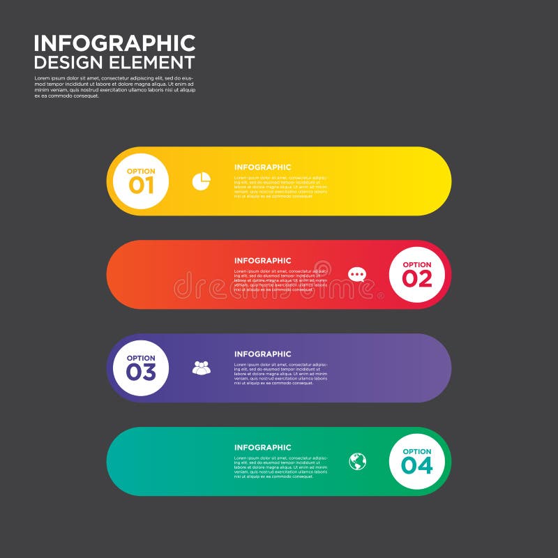 Infographic Business Report Template Layout Design Element Stock ...