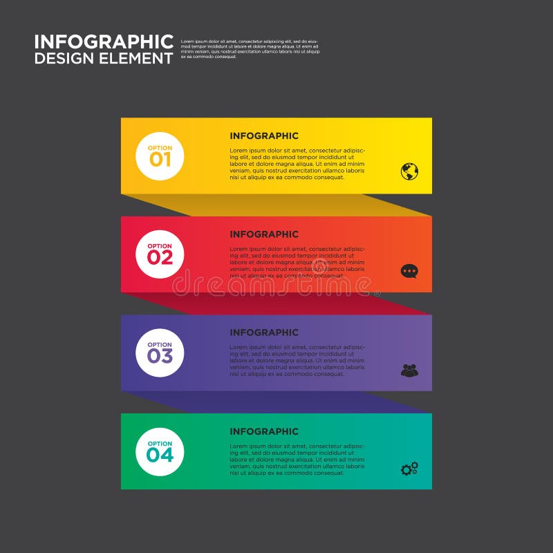 Infographic Business Report Template Layout Design Element Stock ...