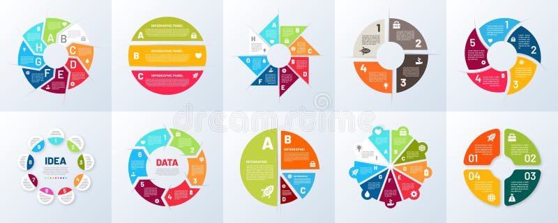 Infographic Chart. 8 Step Graph. Information Diagram. Circular ...