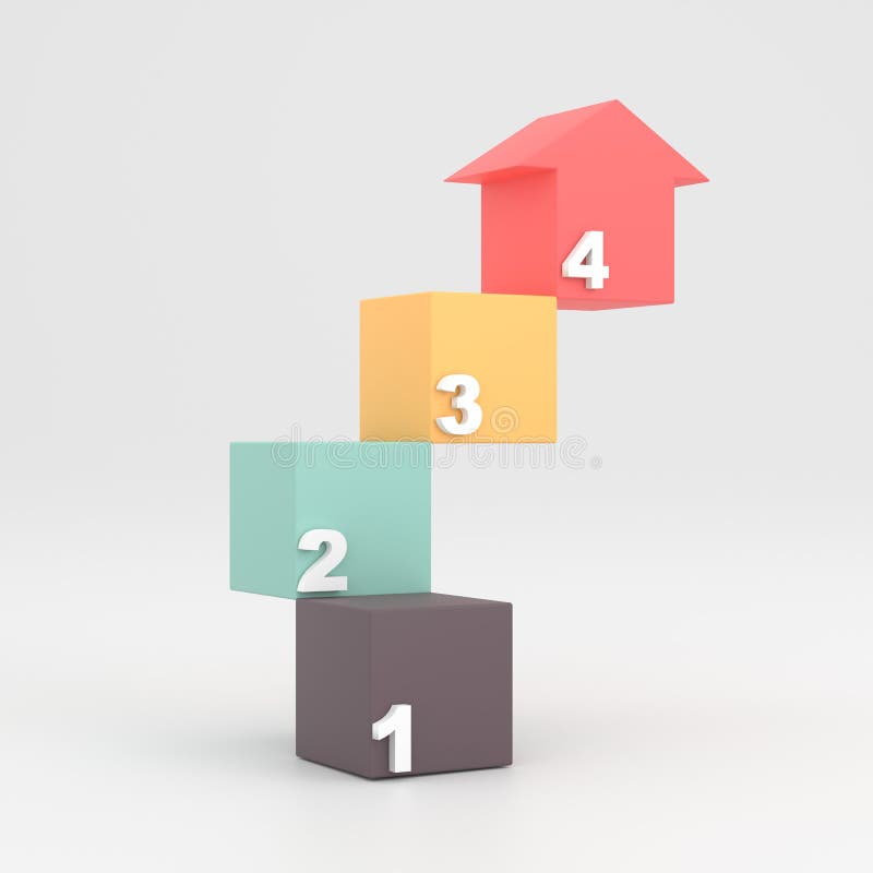 Infographic Chart Template in Modern Style in an Arrow Shape Stock ...