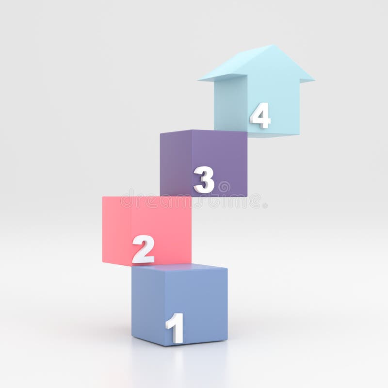 Infographic Chart Template in Modern Style in an Arrow Shape Stock ...