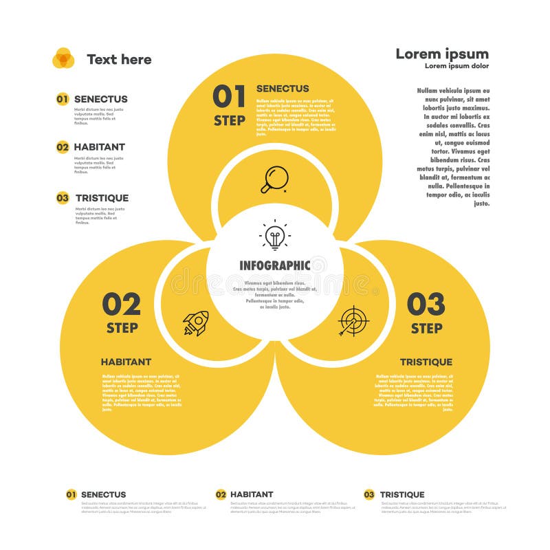 Infographic Chart Vector Template Modern Style Yellow Color for ...