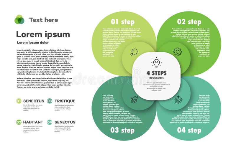 Infographic Chart Vector Template Trendy Color Style for Presentation ...