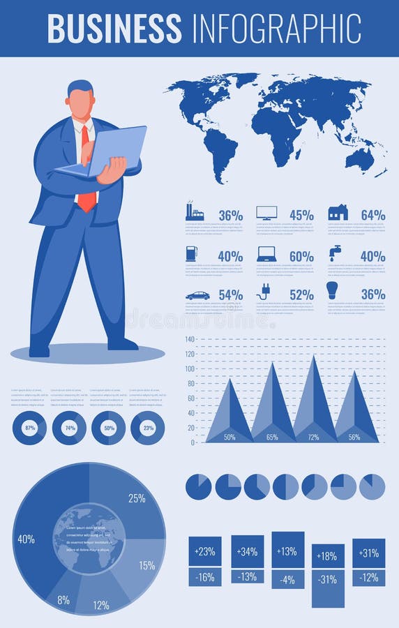 Infographic Charts for Business and Presentations. Vector Stock Vector ...