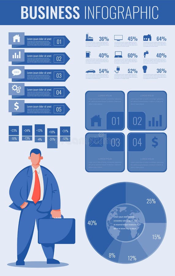 Infographic Charts for Business and Presentations. Vector Stock Vector ...