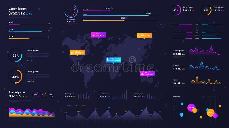 Infographic charts concept stock illustration. Illustration of ... Infographic charts concept stock illustration. Illustration of ...