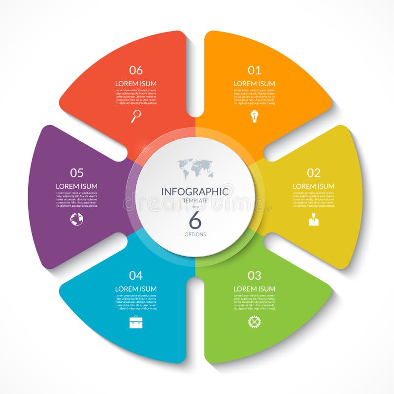 Process Chart. Arrows Diagram, Flowing Processes and Business Process ...