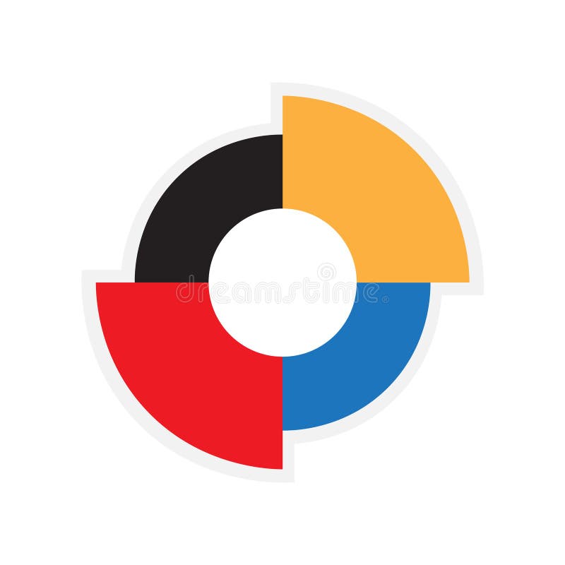 Infographic Circle Chart stock vector. Illustration of step - 278541387