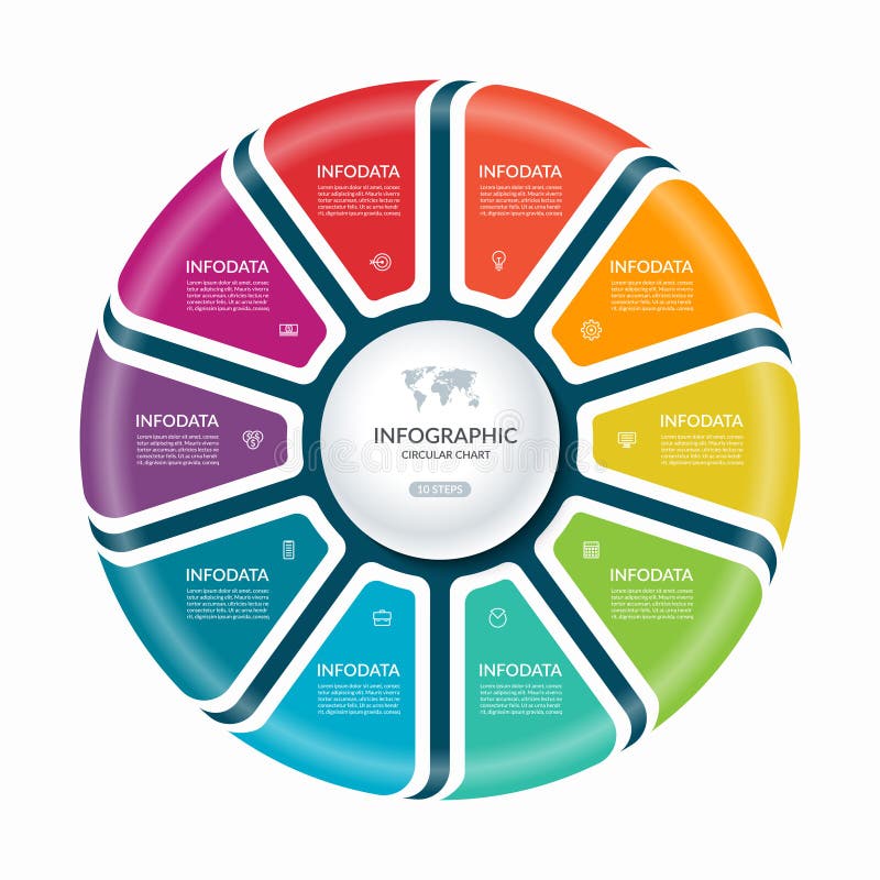 Ten Segment Circle Editable Stock Illustrations – 7 Ten Segment Circle ...