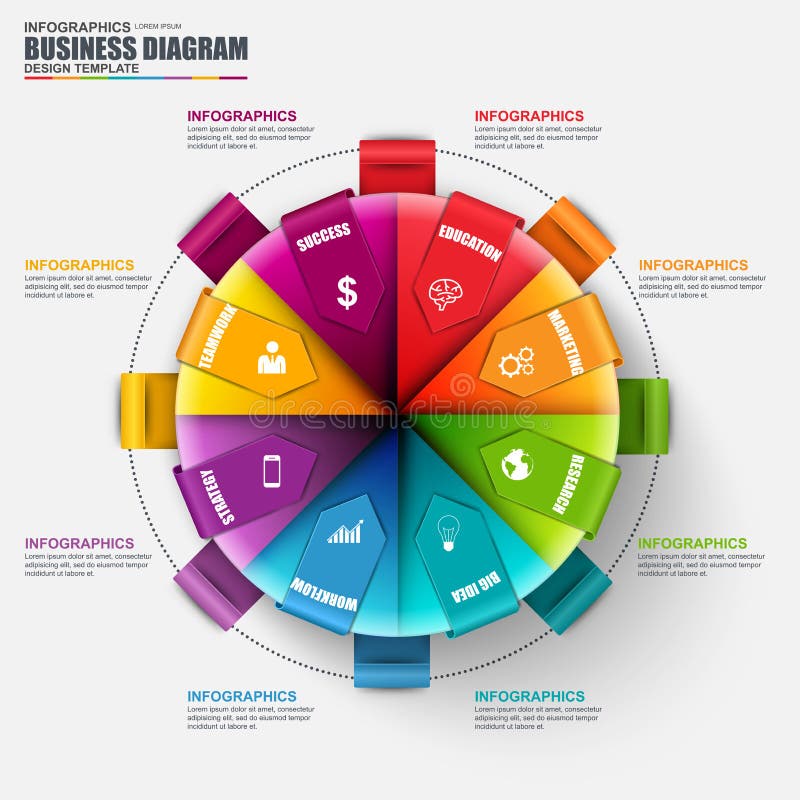 Workflow Cycle Process Management Arrows Circle Stock Vector ...