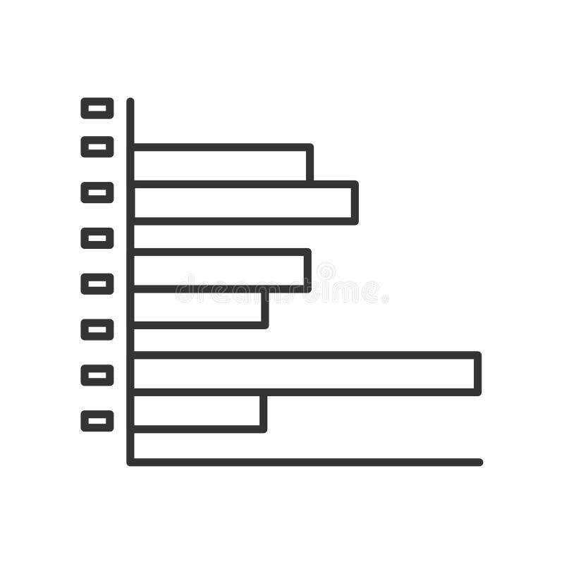 Infographic Clustered Bar Line Black Icon. Record Keeping Concept ...