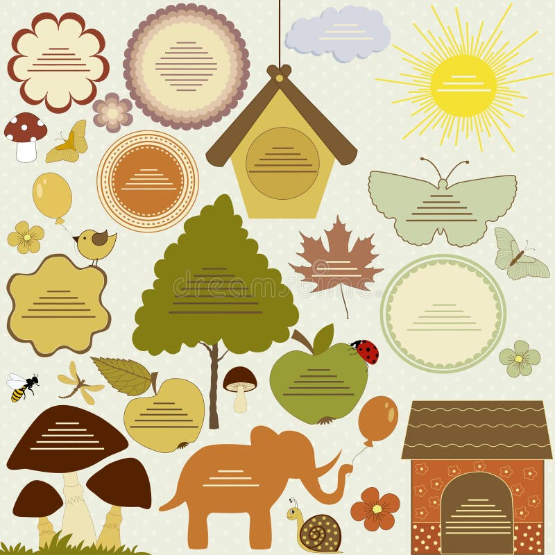 Infographic Colorful Elements. Decoration Pattern Stock Illustration ...