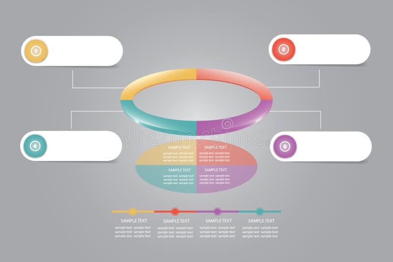 Infographic of Colorful Ellipse Divided into 4 Parts Stock Vector ... Infographic of Colorful Ellipse Divided into 4 Parts Stock Vector ...