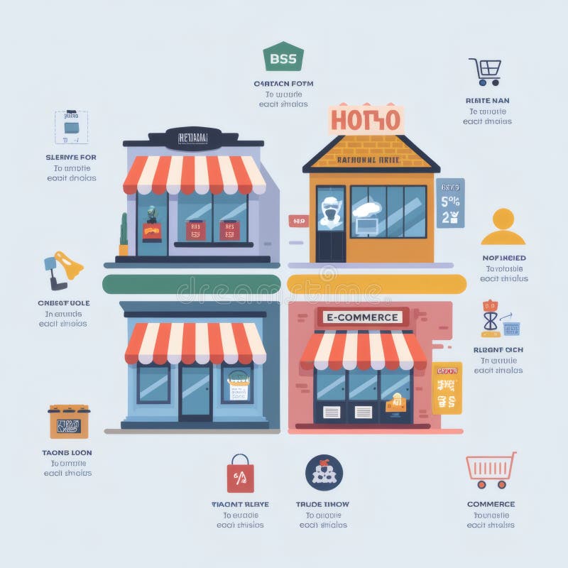 An Infographic Comparing Traditional Retail and E-commerce Benefits ...