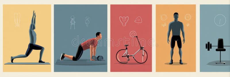Infographic Comparison of Cardio, Strength, and Flexibility Exercises ...