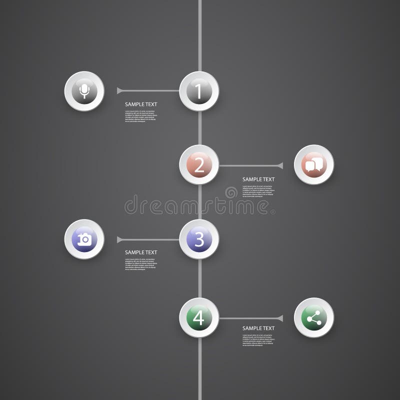 Infographic Concept - Flow Chart Design - Timeline Stock Vector ...
