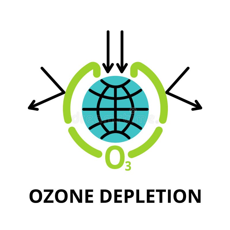 Infographic Concept of Ozone Depletion Stock Vector - Illustration of ...