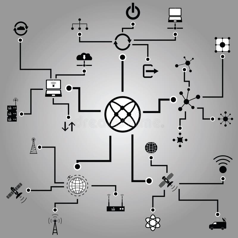 Infographic Connected Template Design Stock Vector - Illustration of ...