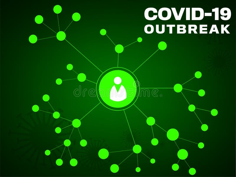 Infographic Coronavirus (Covid-19) Outbreak from One Person Stock ...