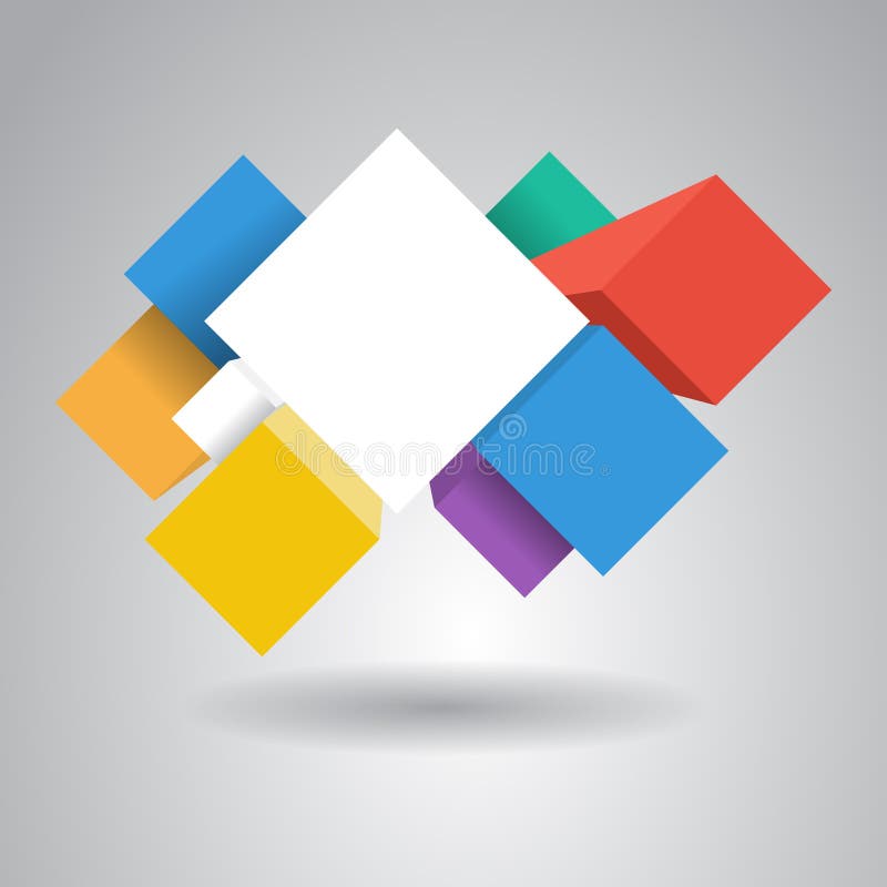 Infographic Cubes for Web Design Stock Vector - Illustration of icon ...