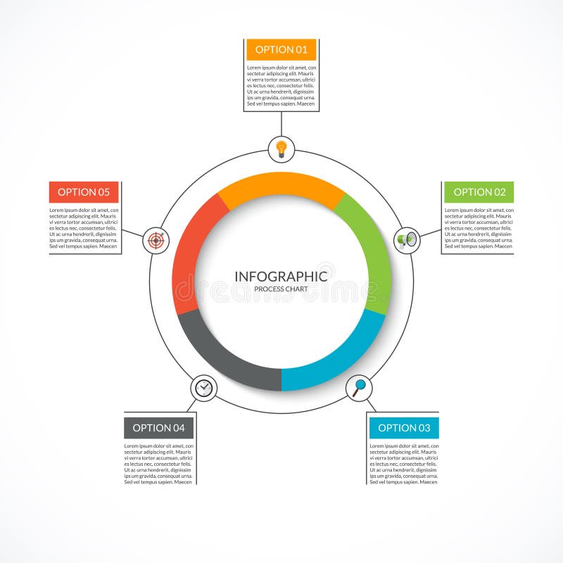Infographic Cycle Diagram. Process Chart with 10 Options Stock ...