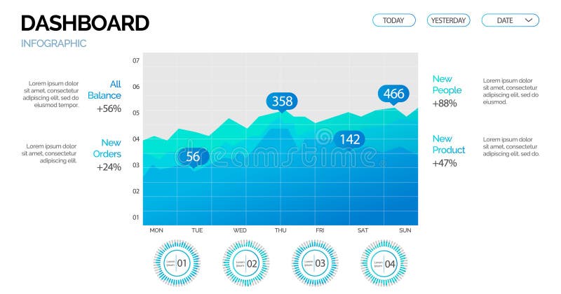 Infographic Dashboard Admin Panel. Online Analytics, Financial Report ... Infographic Dashboard Admin Panel. Online Analytics, Financial Report ...