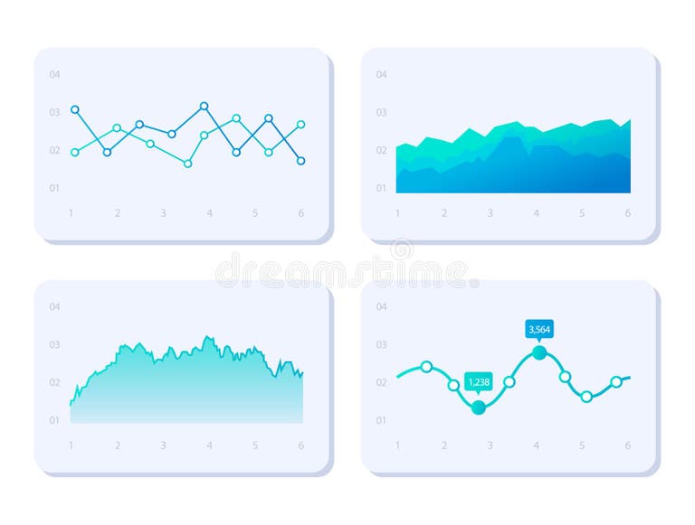 Infographic Dashboard. the Graph Revealed Clear Trend in Statistics ...