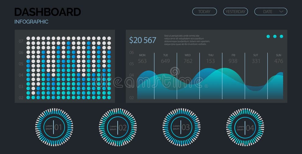 Infographic Dashboard. the Infographic Presented Visually Appealing ...