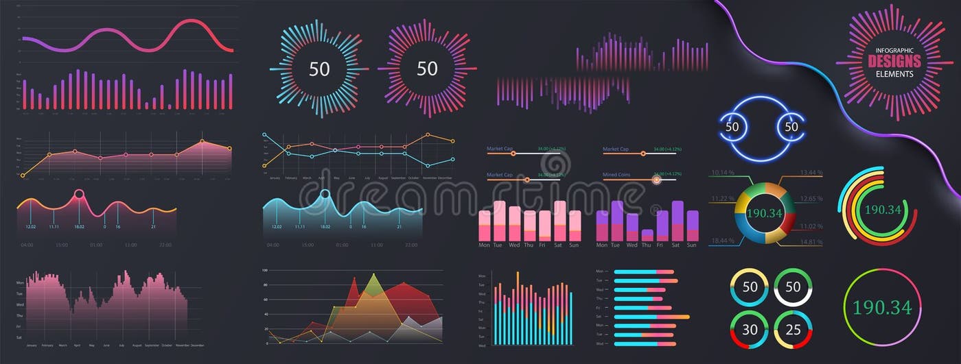 Flat Design Graphs Stock Illustrations – 11,796 Flat Design Graphs ...