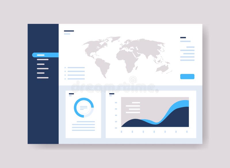 Infographic Dashboard Template with Graph Statistics Data Analysis ...