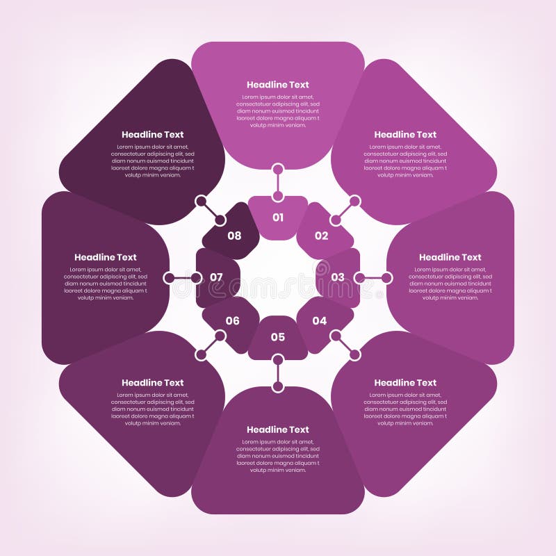 Infographic Data Presentation and Overview Template Stock Vector ...