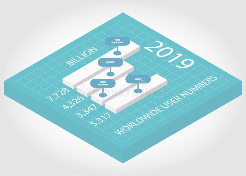 Infographic Data. Statistics. Isometric Projection Stock Vector ...