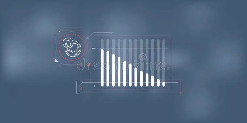 Infographic of Decline in Global Oil Demand. Stock Vector ...