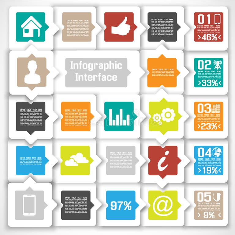 Infographic Demographic Elements Chart and Graphic Stock Vector ...