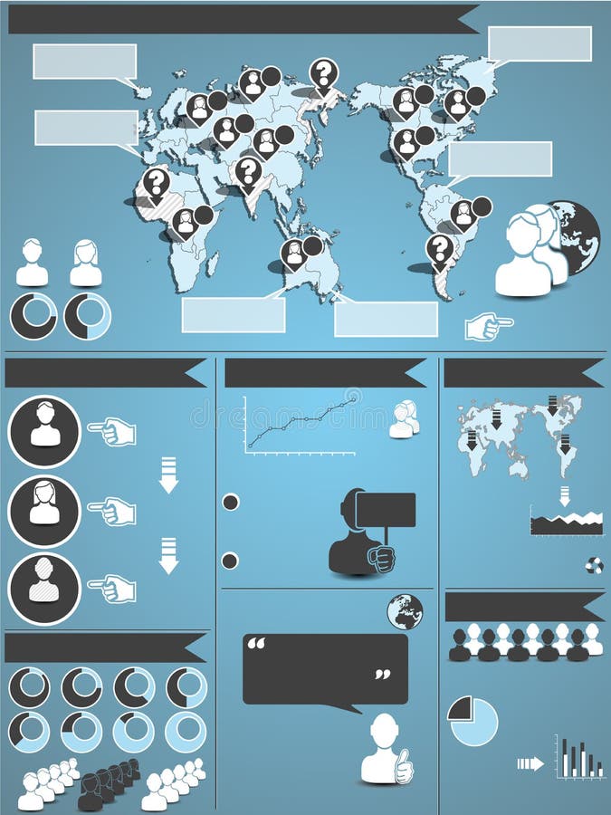 Infographic Demographic Elements Chart and Graphic Stock Vector ...