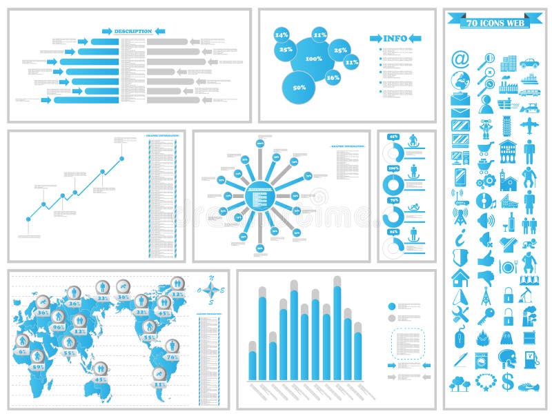 Infographic Demographic Elements Chart and Graphic Stock Vector ...